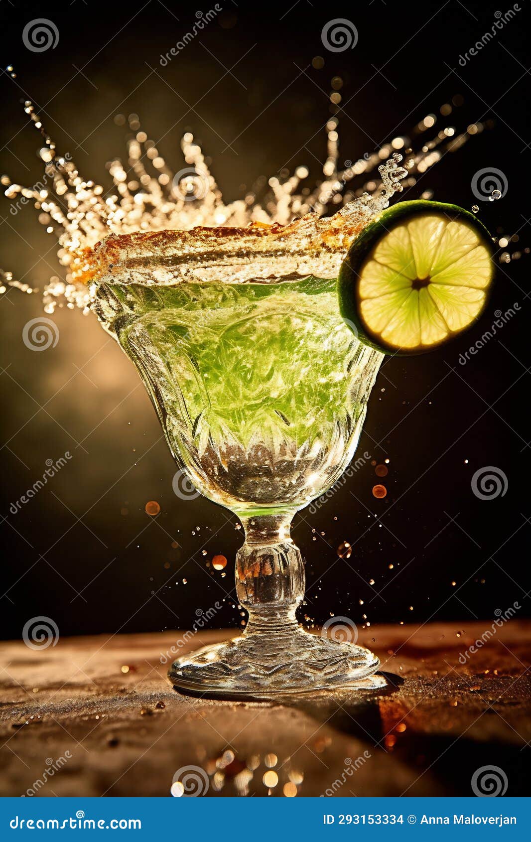 Cocktail Splashing on Dark Background Stock Photo - Image of vodka ...