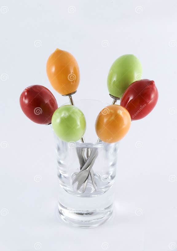 Cocktail Sticks in a Glass stock photo. Image of drinks - 12101948