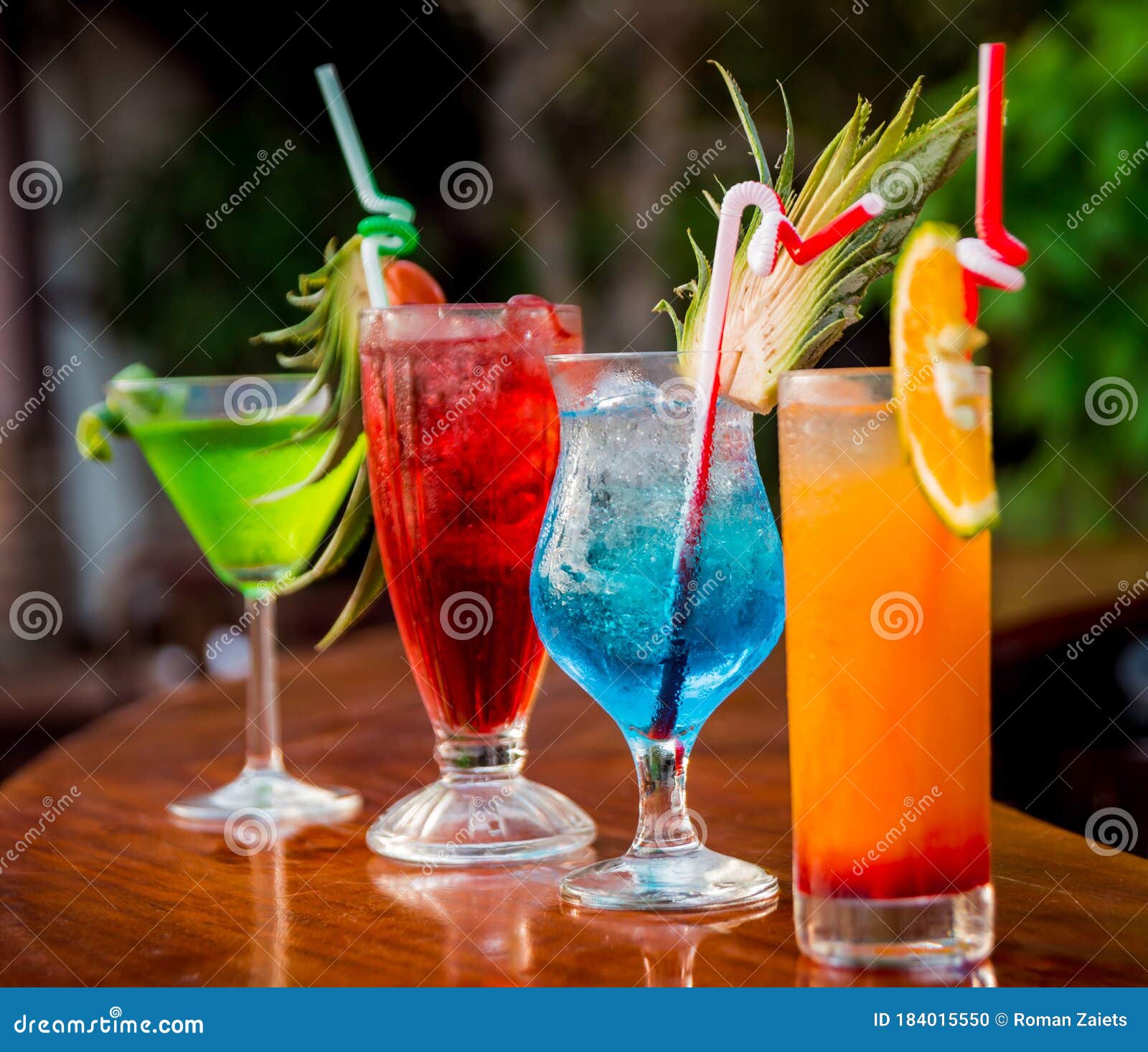 Cocktail on the Table. Modern Bar and Restaurant. Stock Photo - Image ...