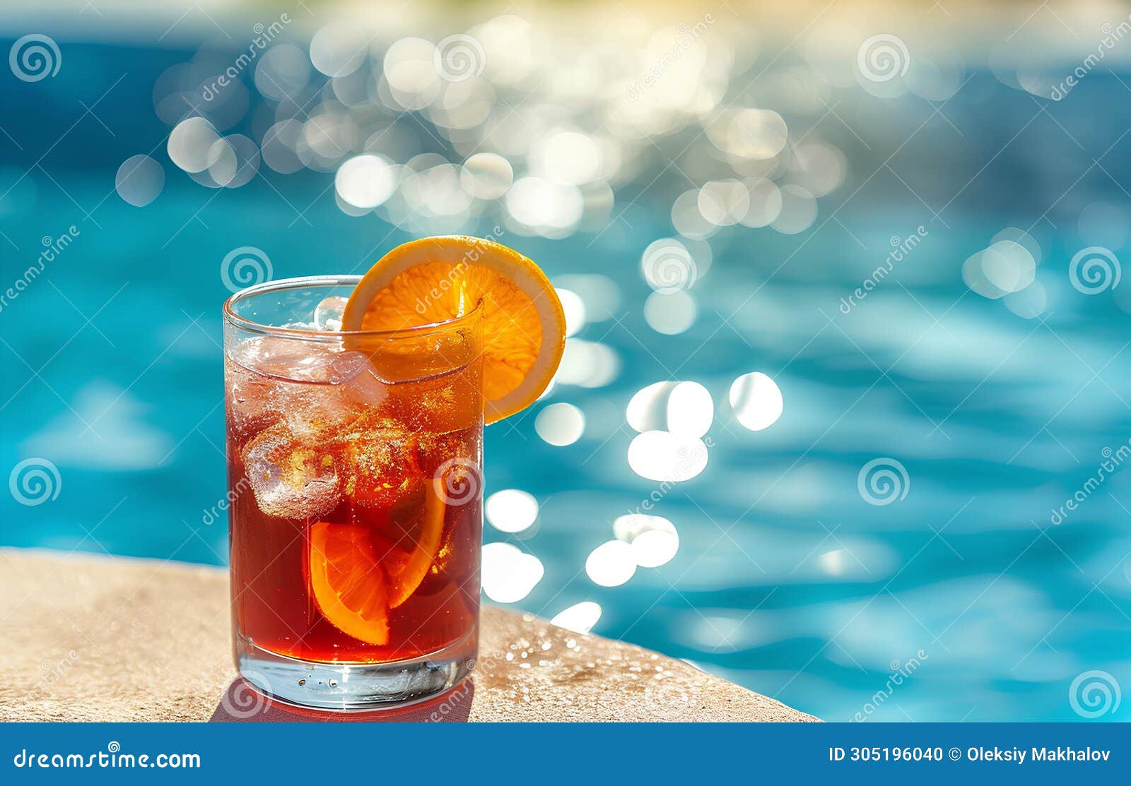 Cocktail on a Table, Sangria, Spritz, Alcohol, Drinking at the Pool ...
