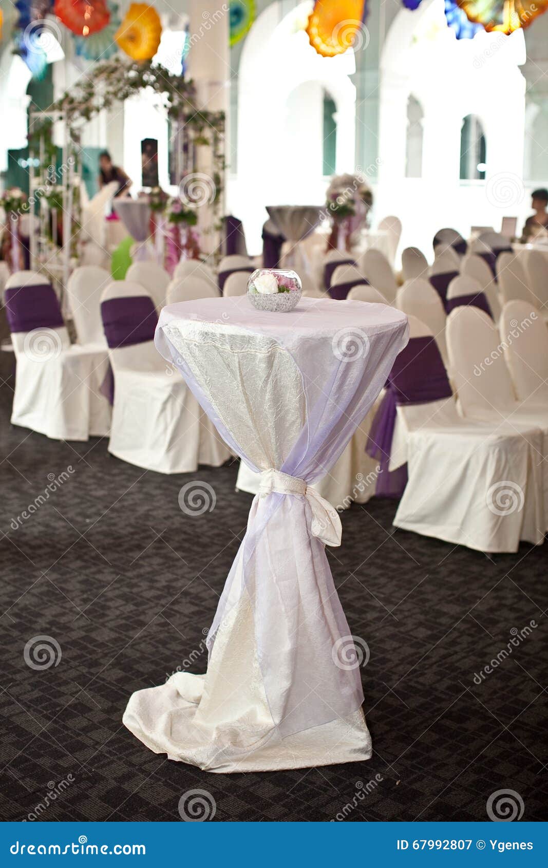 Cocktail Table for wedding stock image. Image of beauty - 67992807