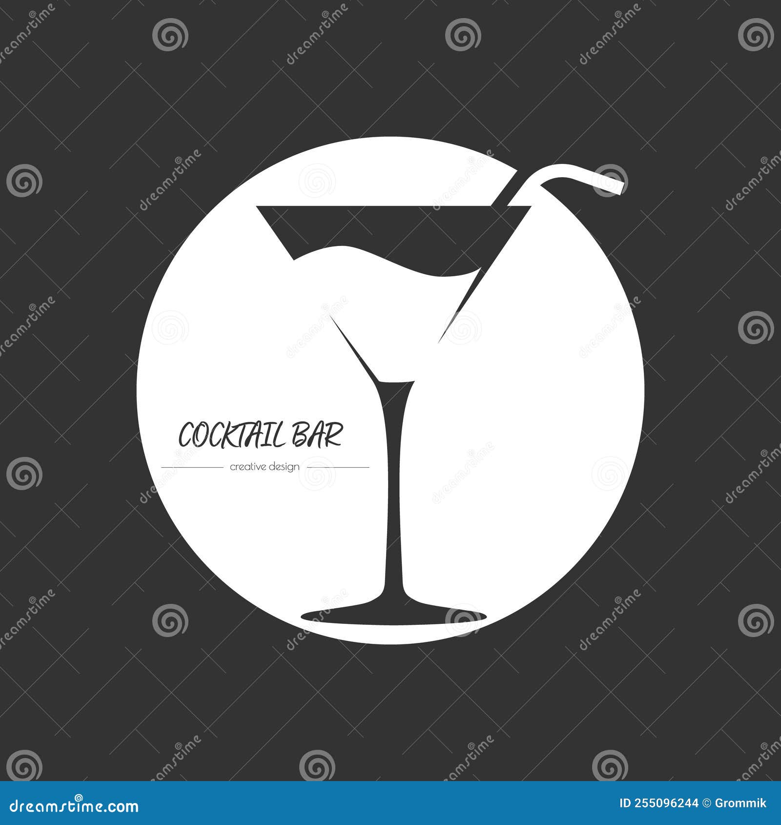 Cocktail. Template for a Logo, Label, Emblem or Sticker Stock Vector ...
