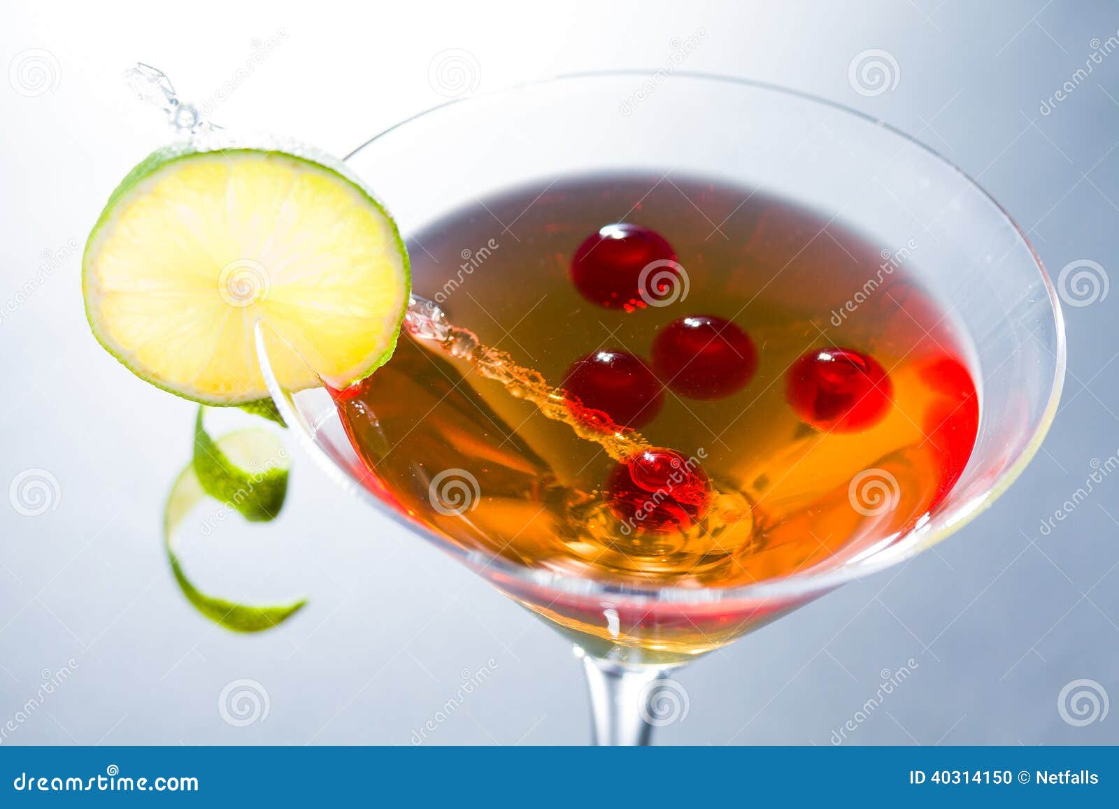 Cocktail with Whisky and Raspberry Sphere Stock Photo - Image of sodium ...