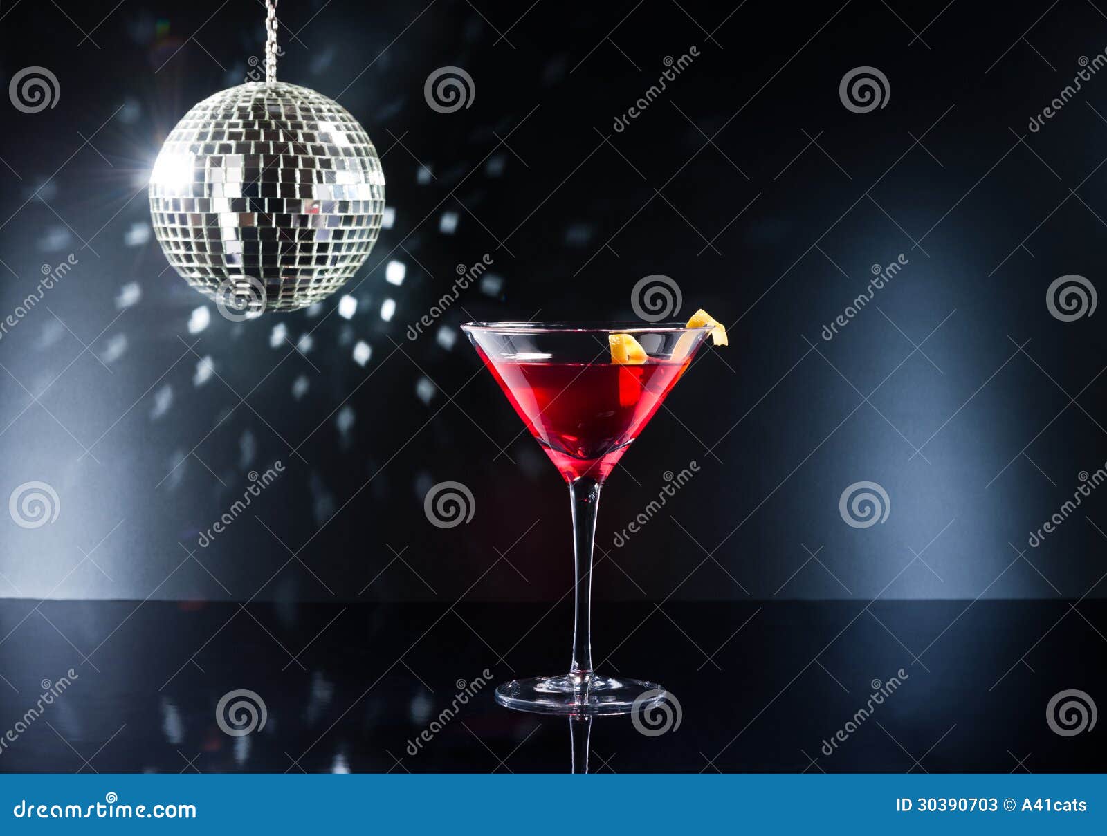 Cocktails on the Dance Floor Stock Image - Image of decorative, disco ...