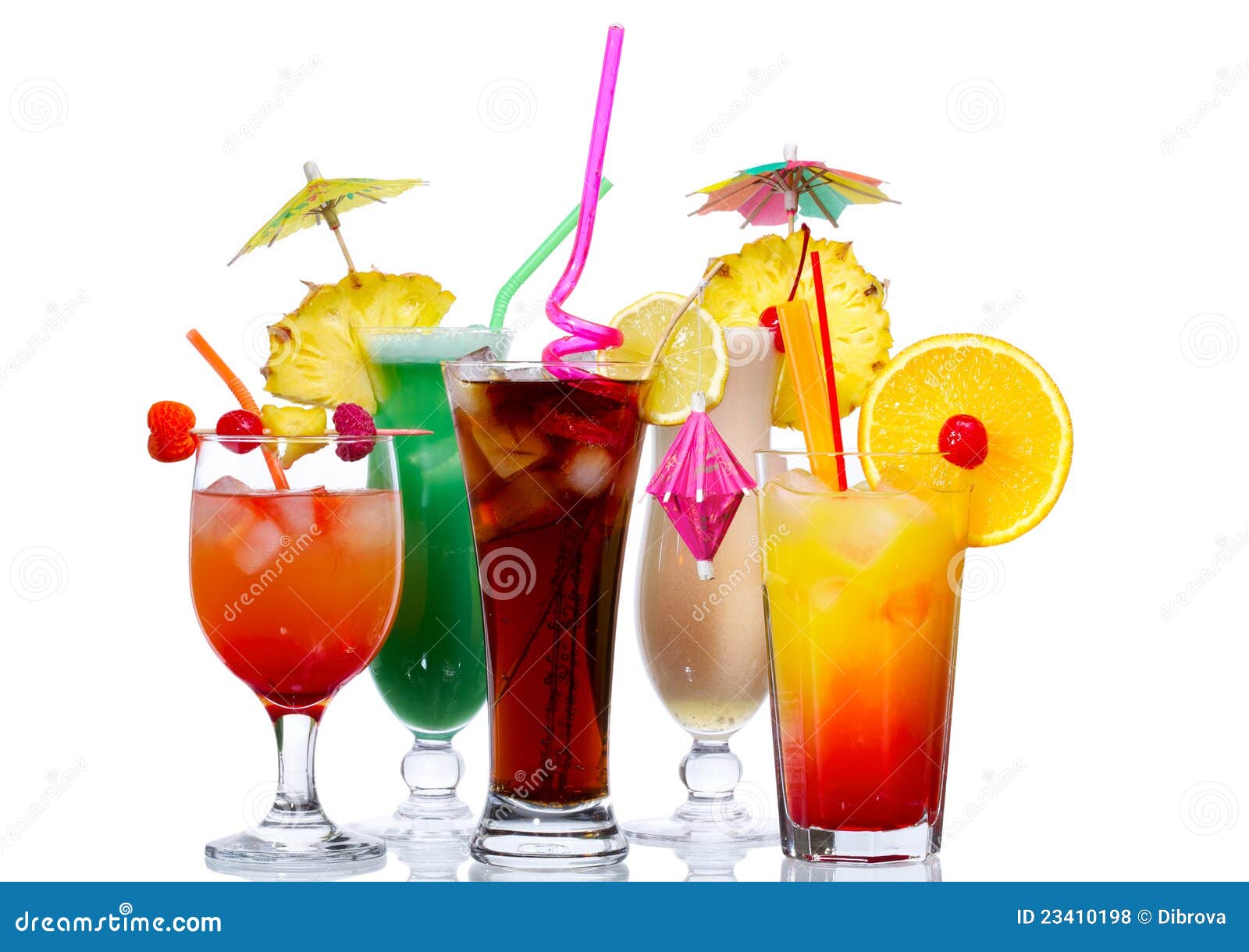 Cocktails exotiques photo stock. Image du tequila, hawaï - 23410198