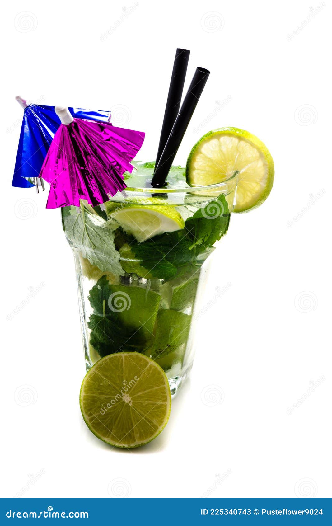 Isolated Cocktail on White Background Stock Image - Image of drink ...