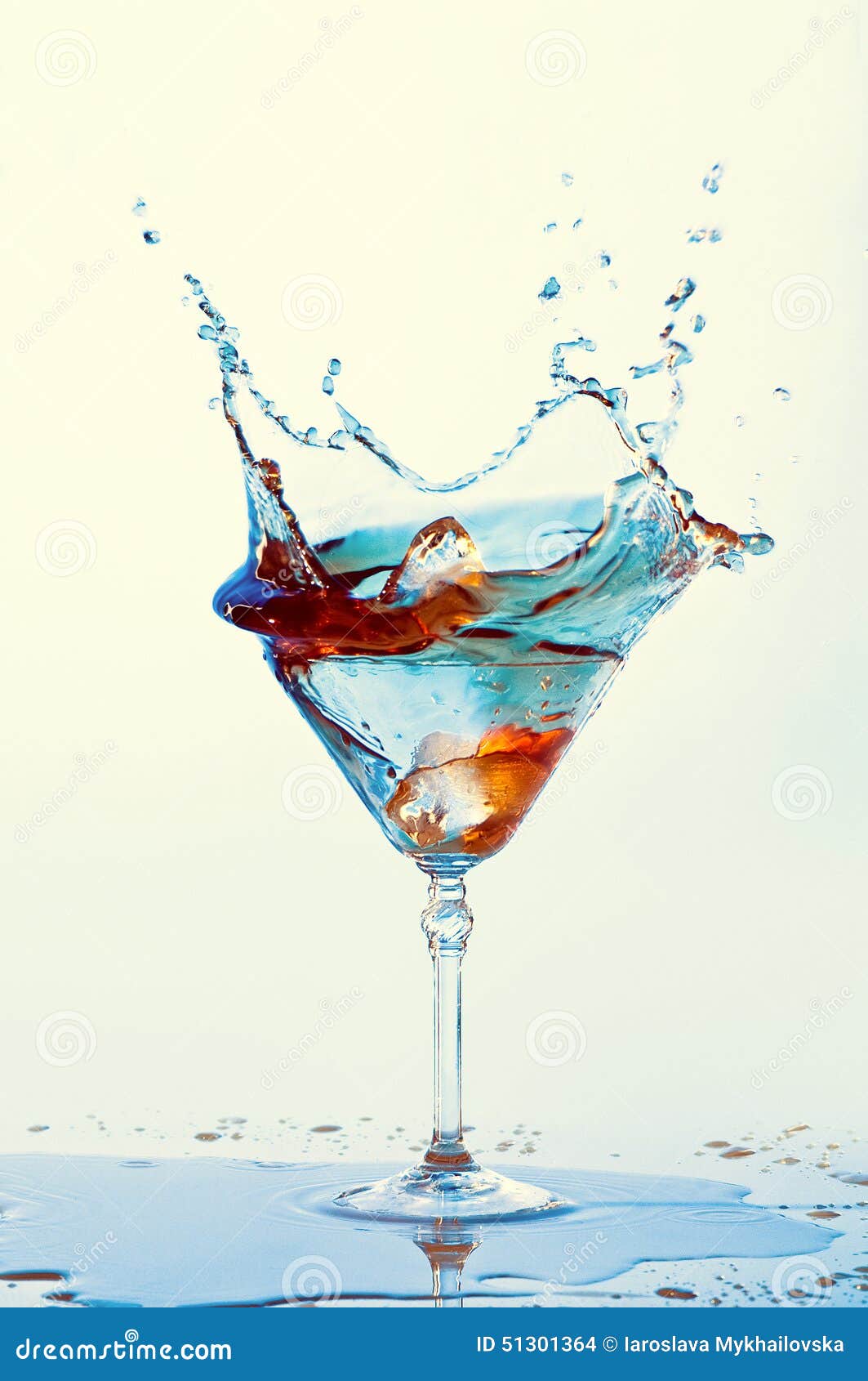 Cocktails Isolated on White Background. Splash Stock Photo - Image of ...