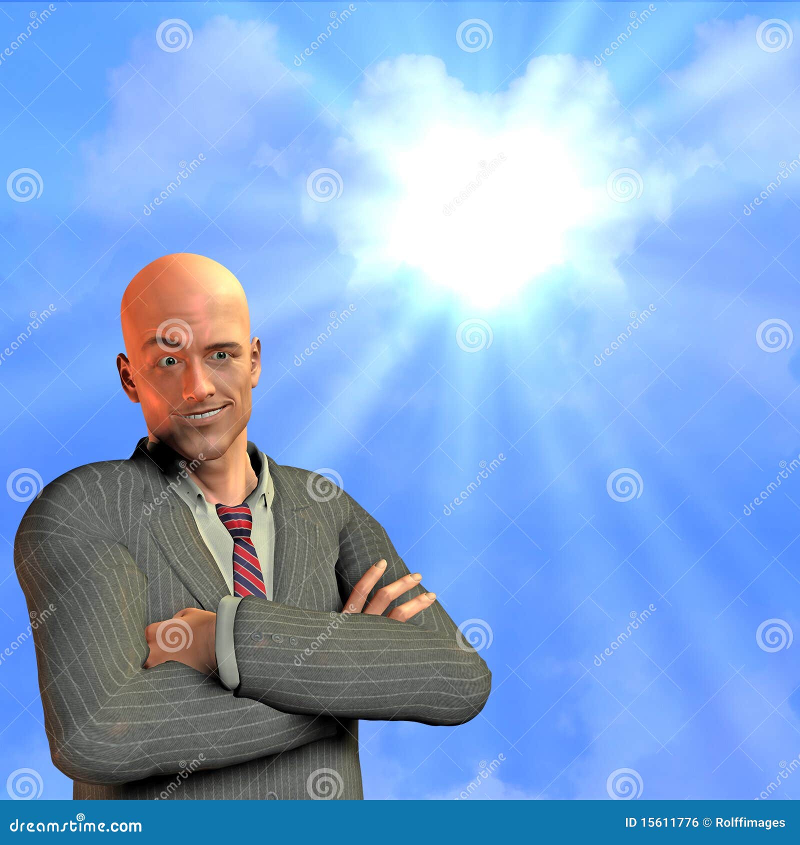 Cocky Businessman Illustration Stock Illustration - Illustration of ...