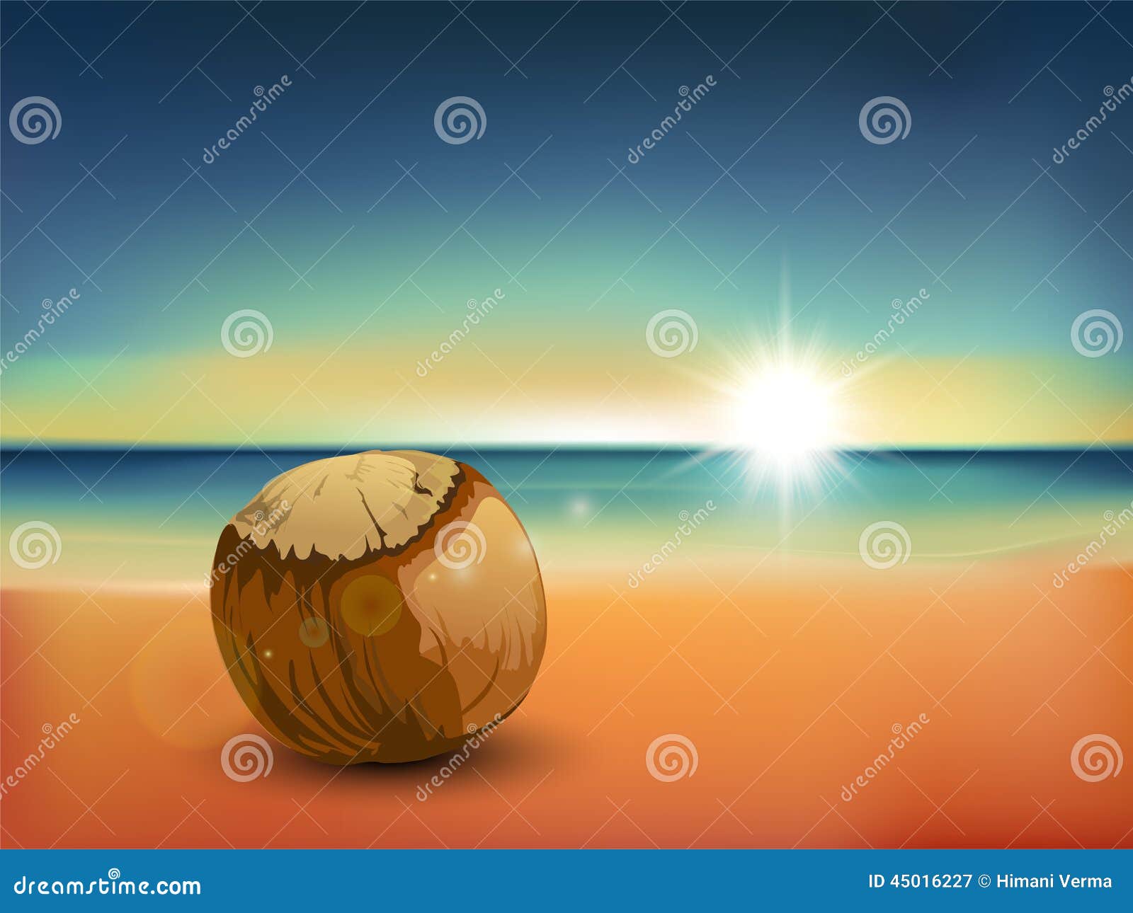 Coco Beach stock vector. Illustration of boracay, palm - 45016227