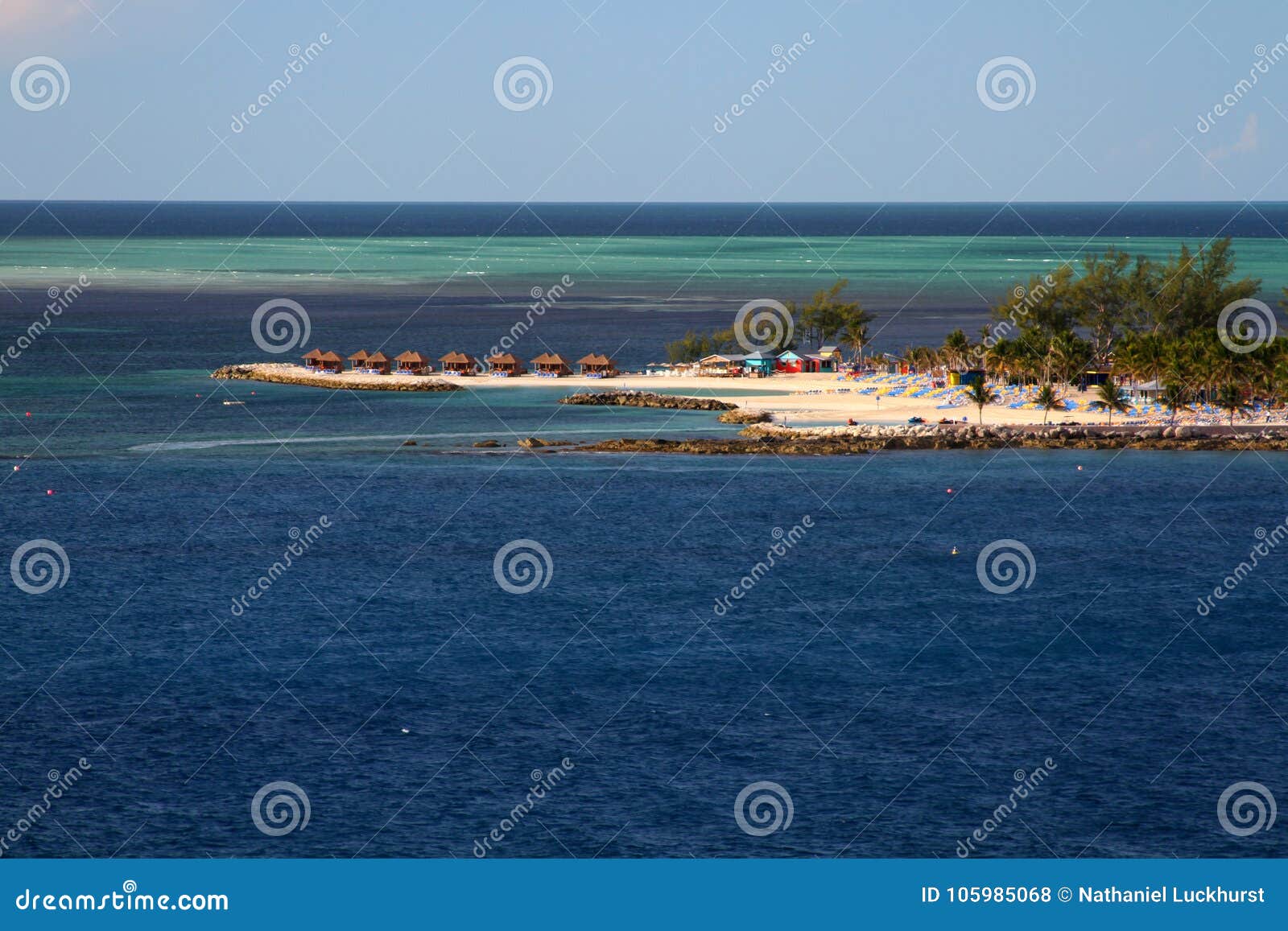 Coco Cay Bahamas stock photo. Image of architecture - 105985068