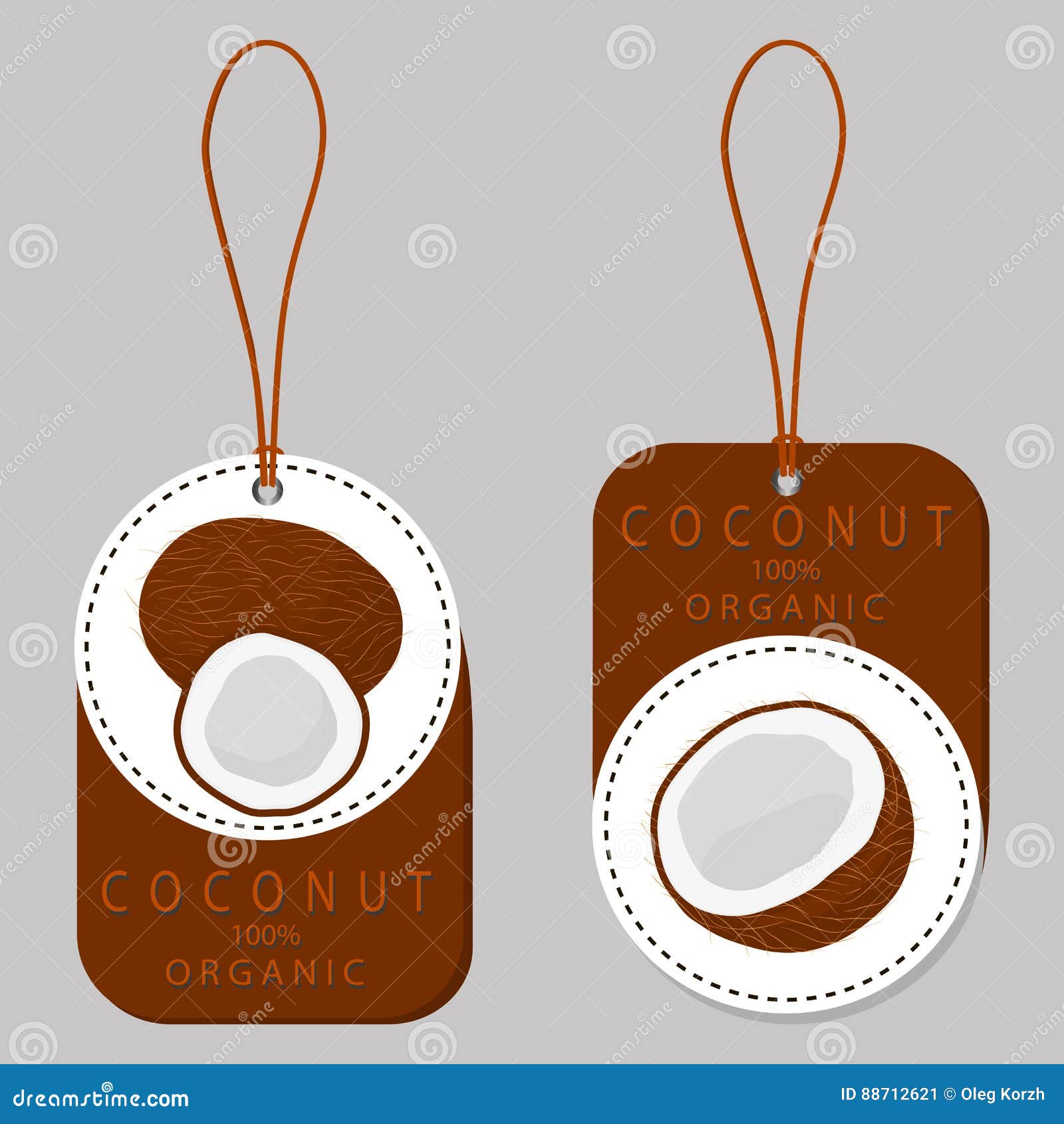 Coco Del Blanco De La Fruta Ilustración del Vector - Ilustración de ...