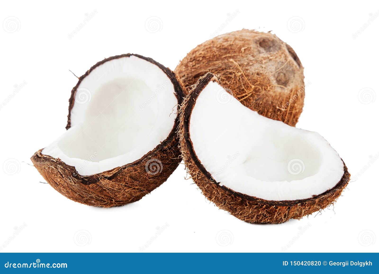 Coco Isolado No Fundo Branco Foto de Stock - Imagem de macro, naughty ...