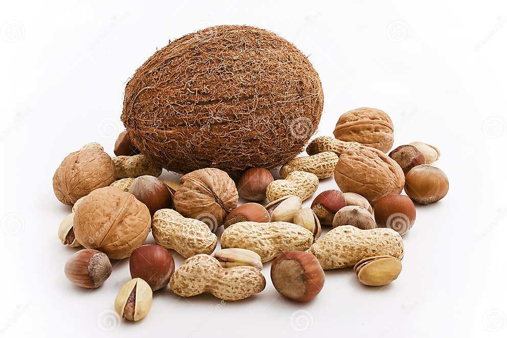 Coco and nuts stock image. Image of heap, gourmet, ingredient - 6144799