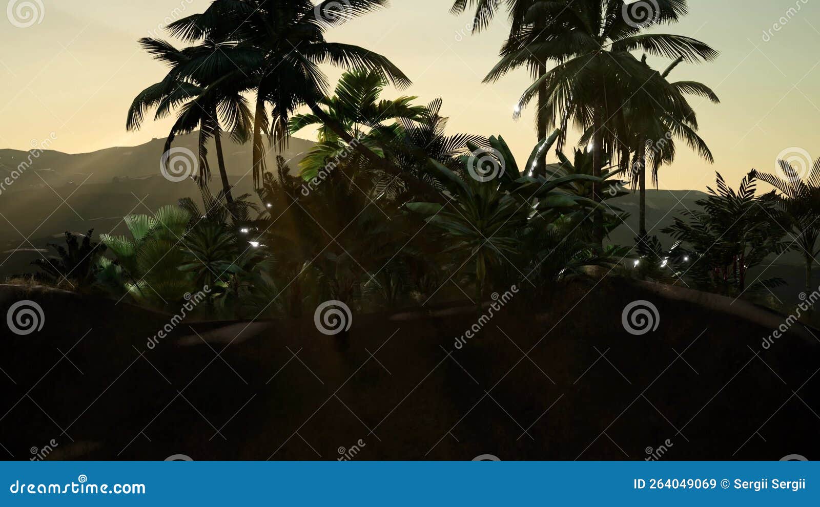 Coco Palm Trees Tropical Landscape 9 Stock Video - Video of tree ...