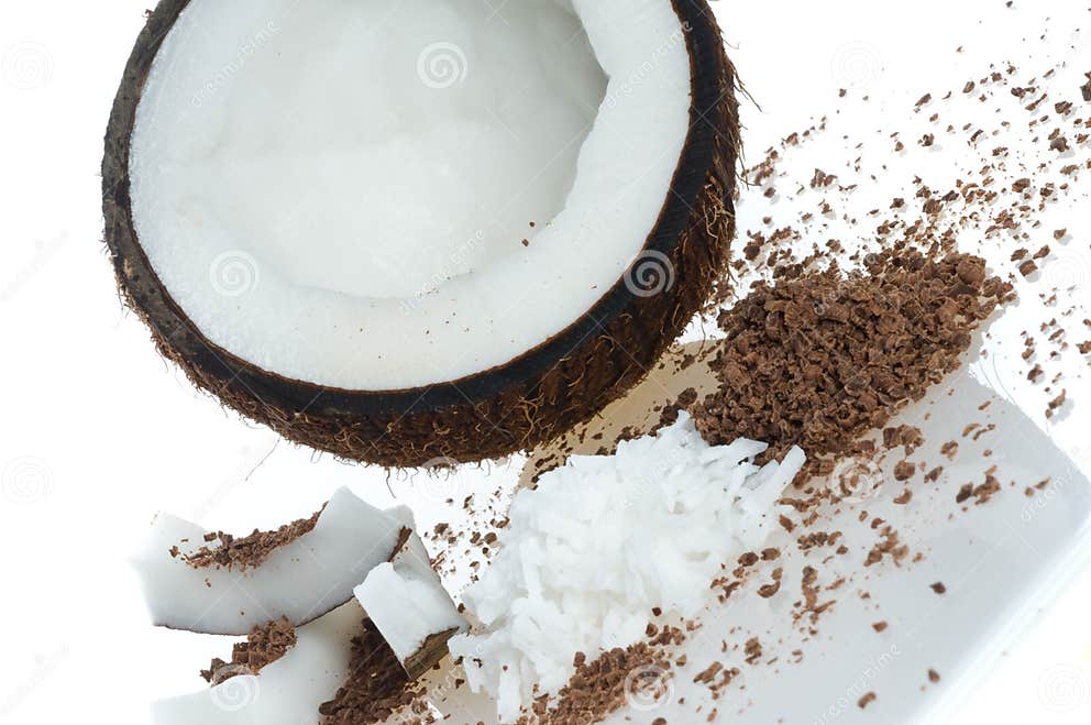 Coco pulp. stock image. Image of cleaved, plant, stone - 8732667