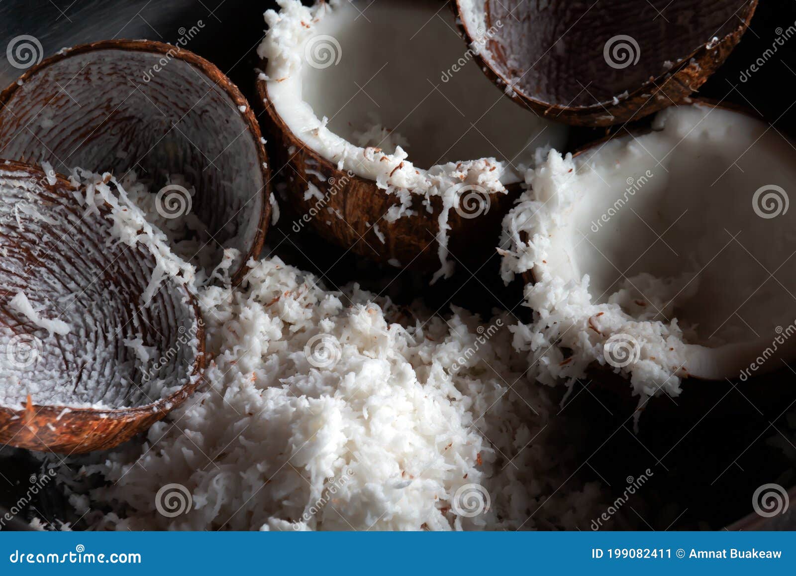 Coco Ralado Para Cozedura De Leite De Coco Imagem de Stock - Imagem de ...