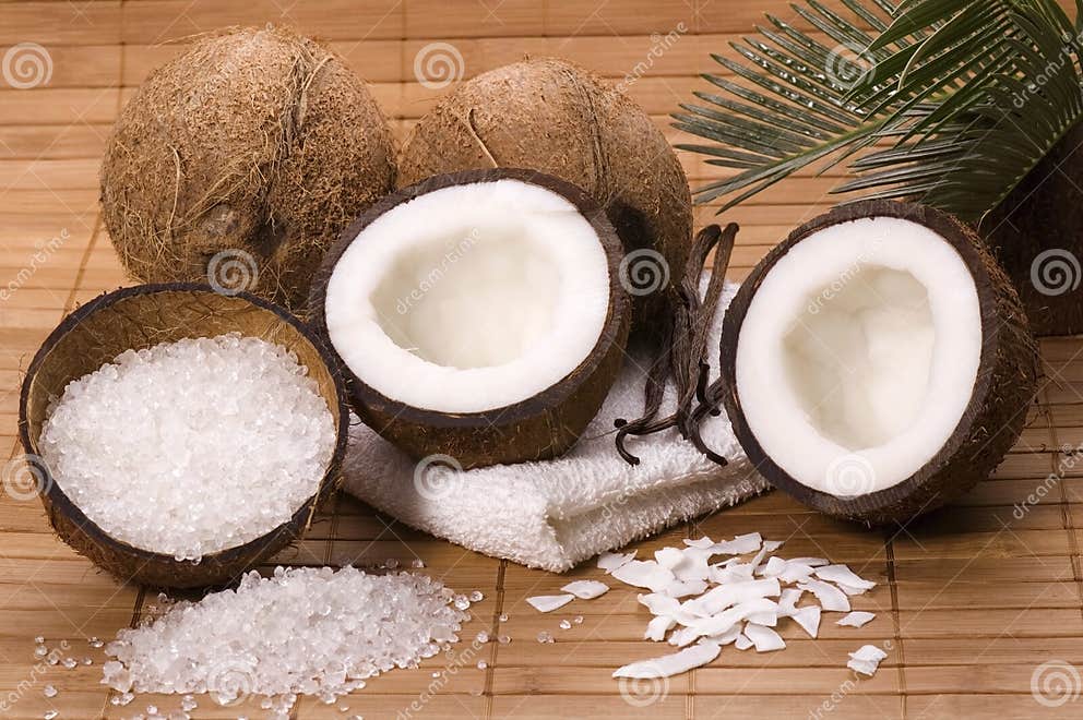 Coco and vanilla bath stock image. Image of coco, care - 2601427