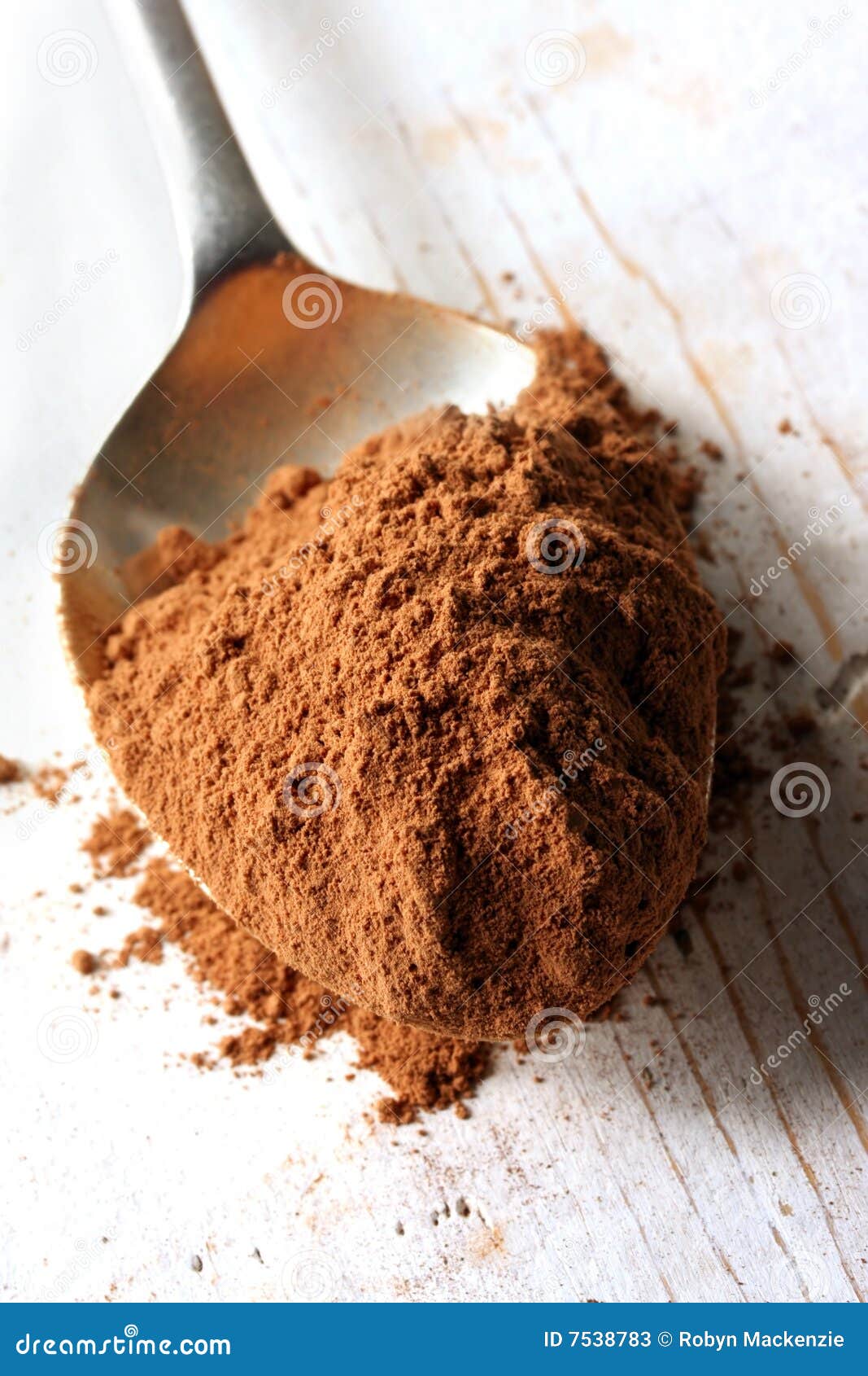Cocoa stock image. Image of food, cocoa, spoon, powder - 7538783