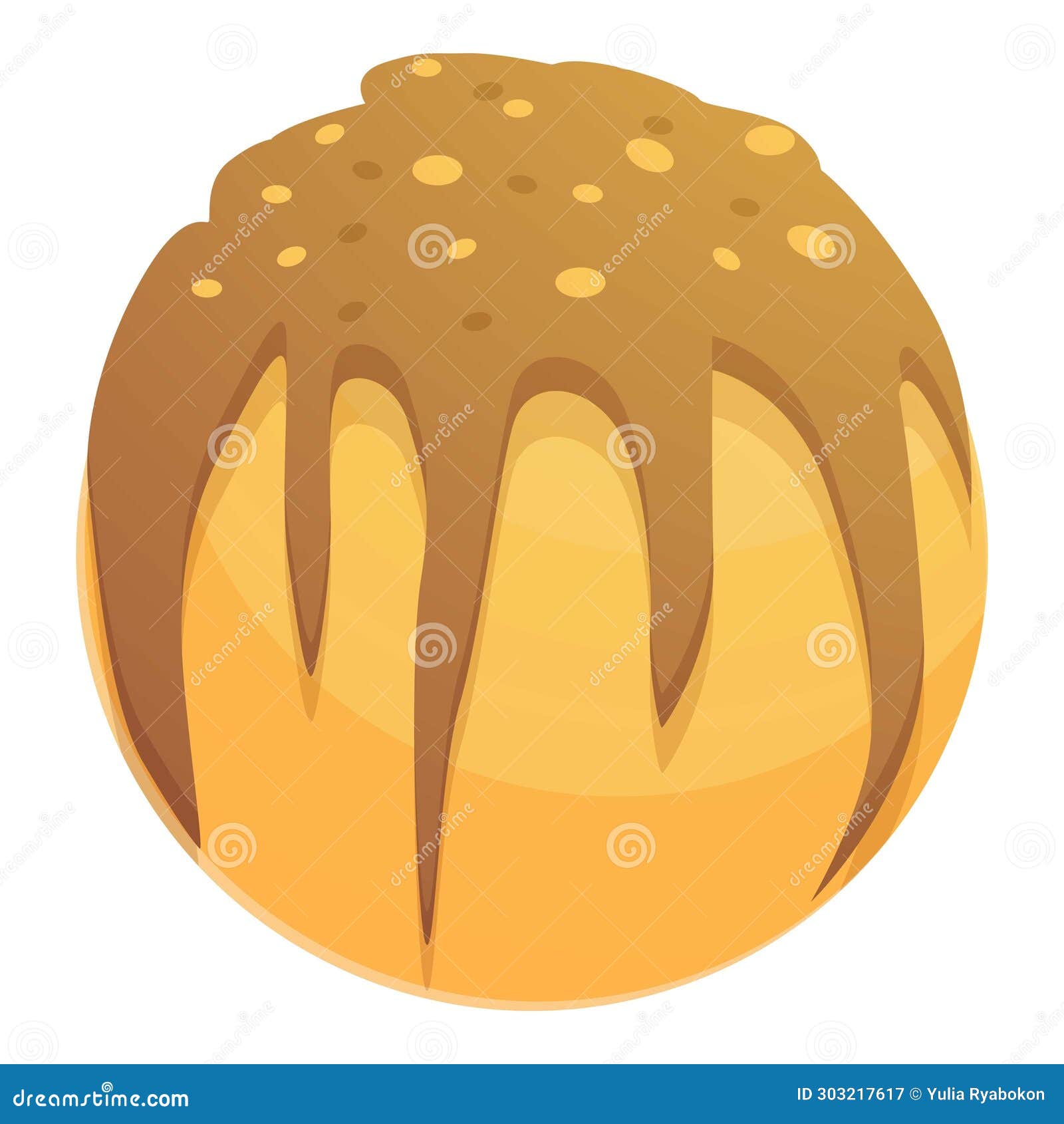 Cocoa Cream Bomb Icon Cartoon Vector. Candy Balls Stock Vector ...