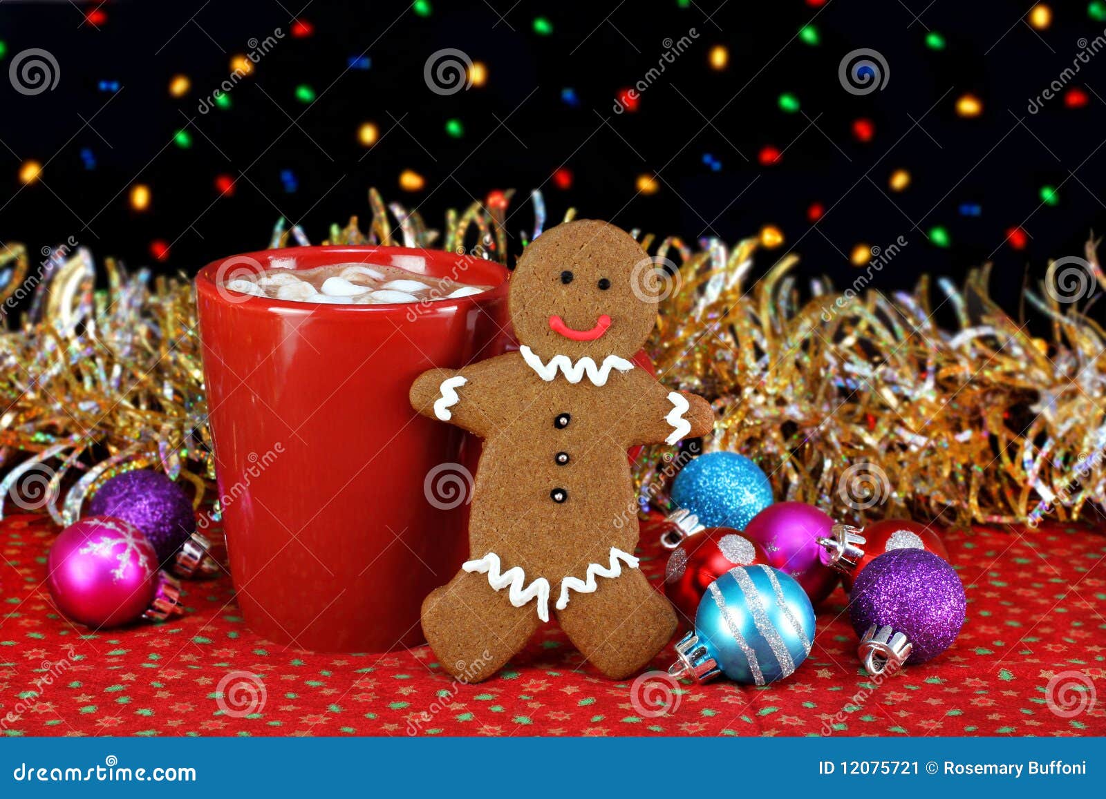 Cocoa and a Gingerbread Cookie Stock Image - Image of custom, seasonal ...