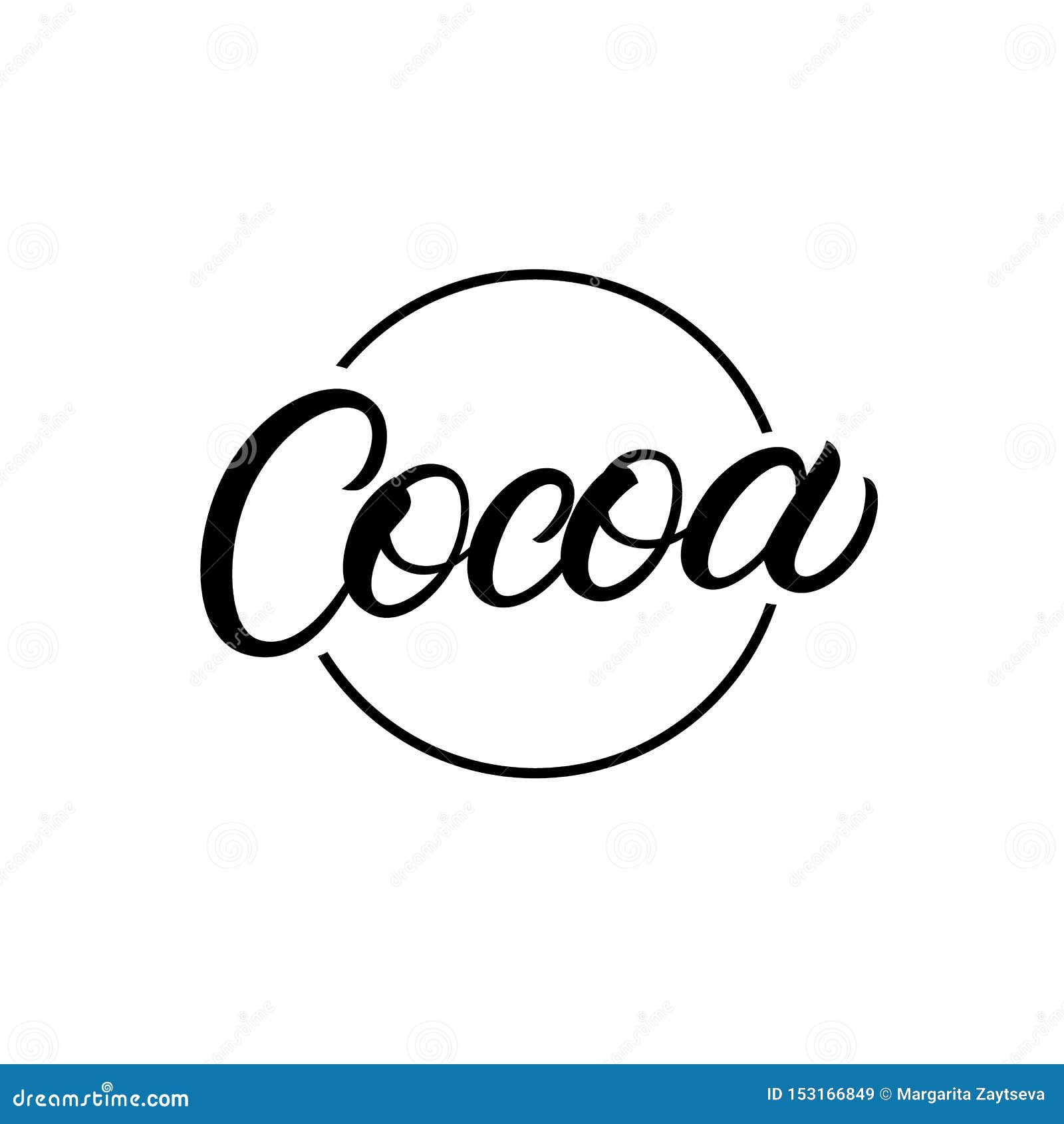 Hot Cocoa Hand Lettering Signboards Set Cartoon Vector | CartoonDealer ...