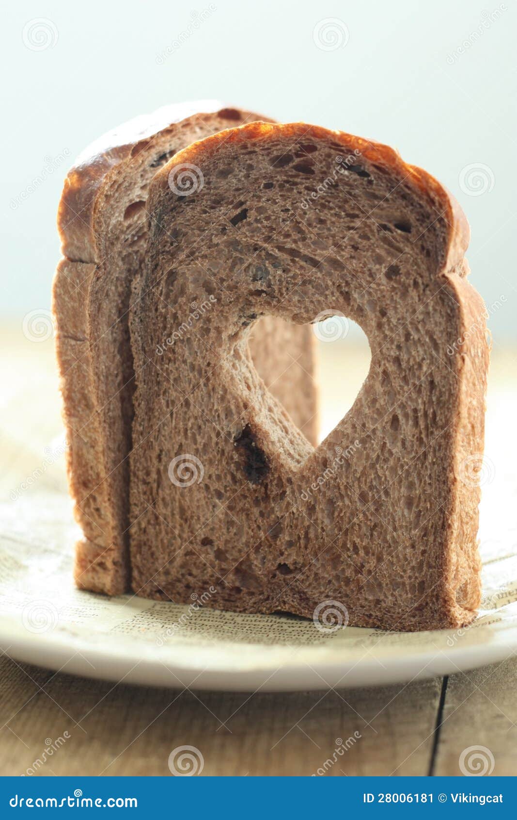 Cocoa Heart shaped bread stock image. Image of stem, bread - 28006181