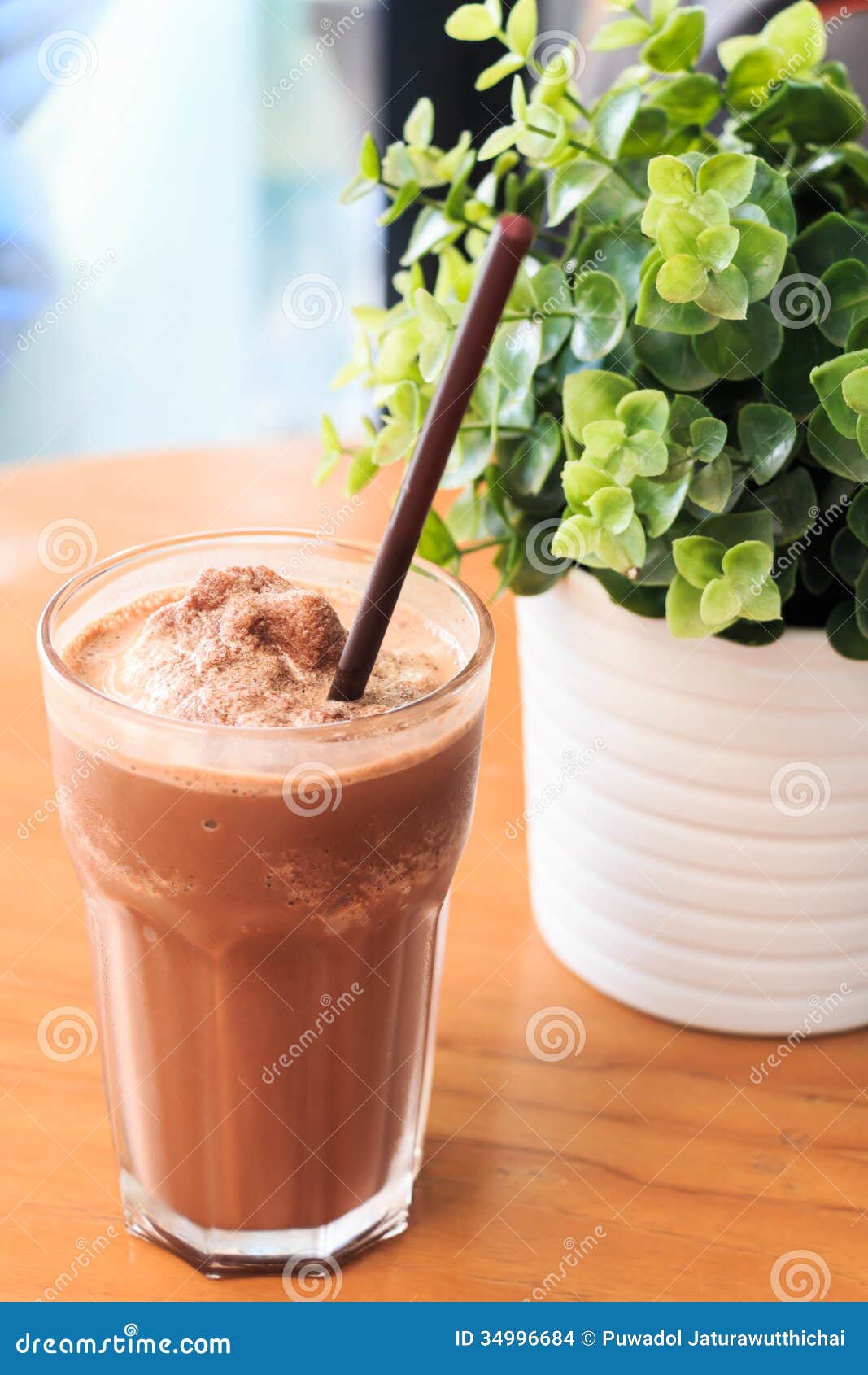 Cocoa milkshake stock photo. Image of serve, milk, gourmet - 34996684