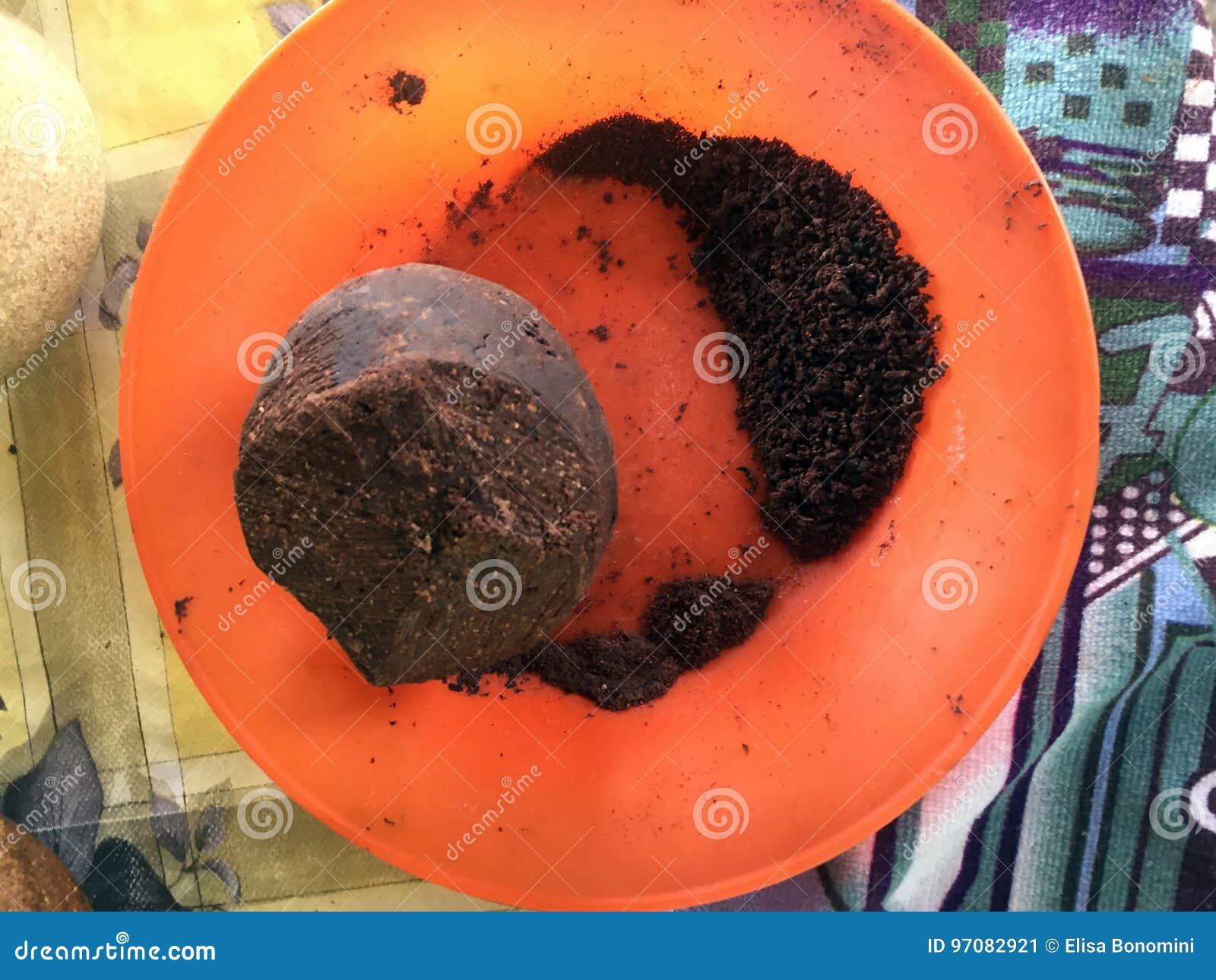 Cocoa paste processing stock image. Image of organic - 97082921