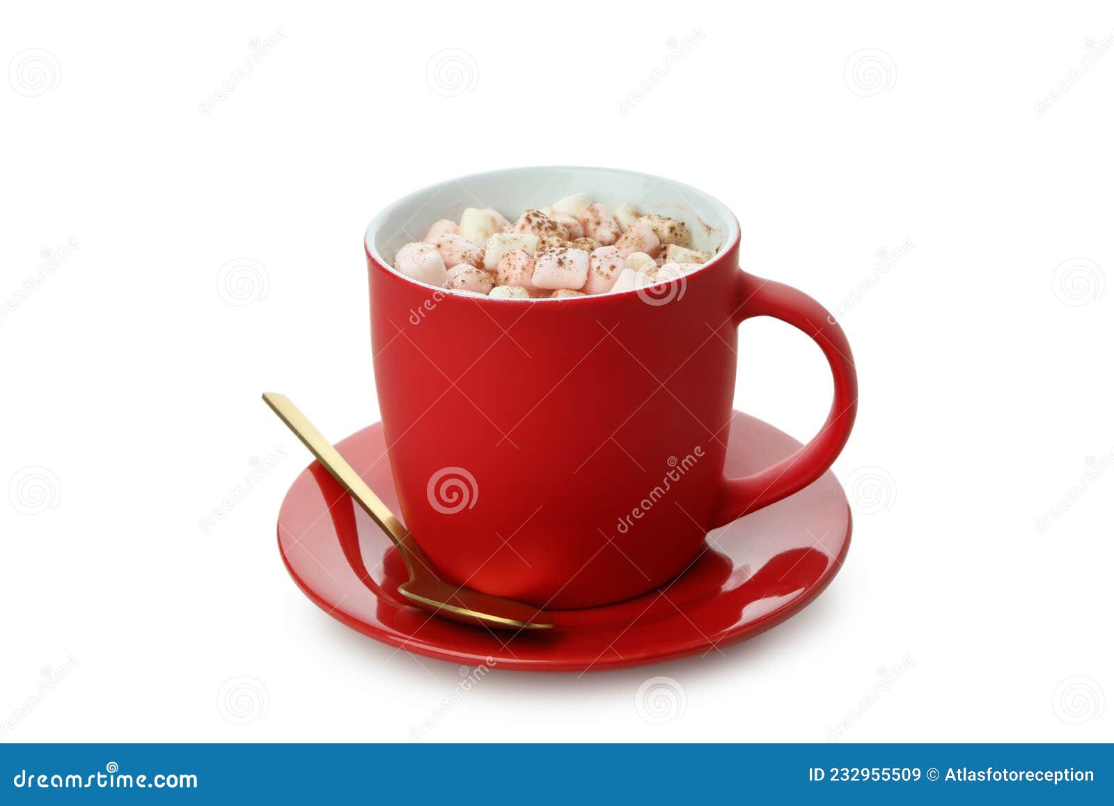 Cocoa Powder in Cup Isolated on White Background Stock Image - Image of ...