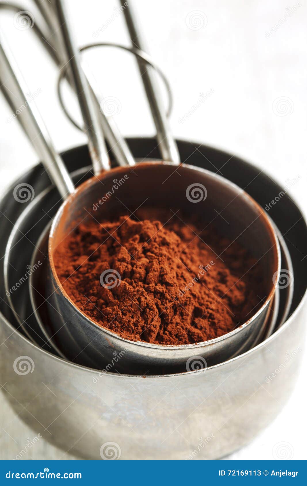Cocoa powder stock image. Image of cocoa, measuring, drink - 72169113