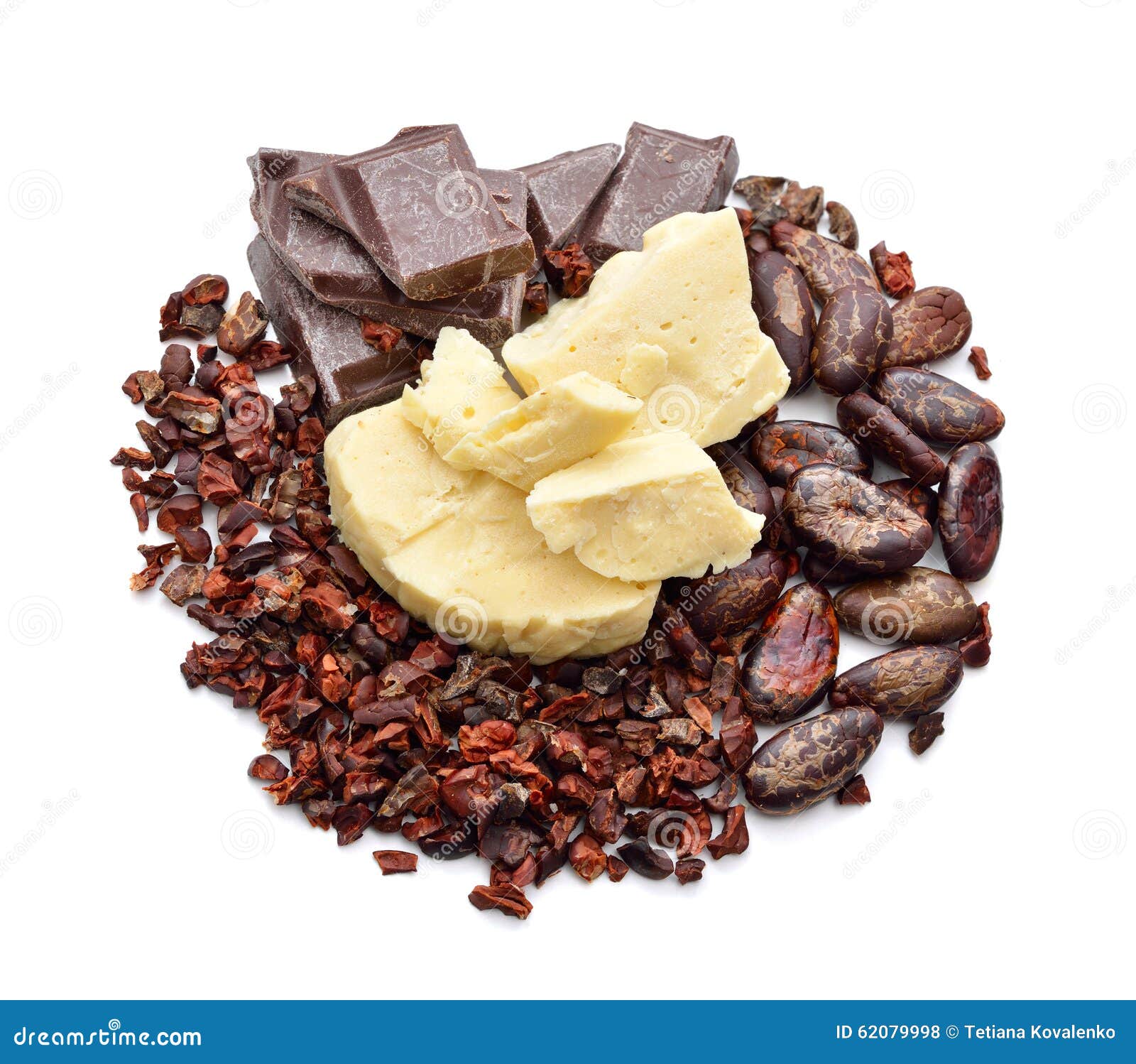 Cocoa Products on the White Background Stock Photo - Image of ...