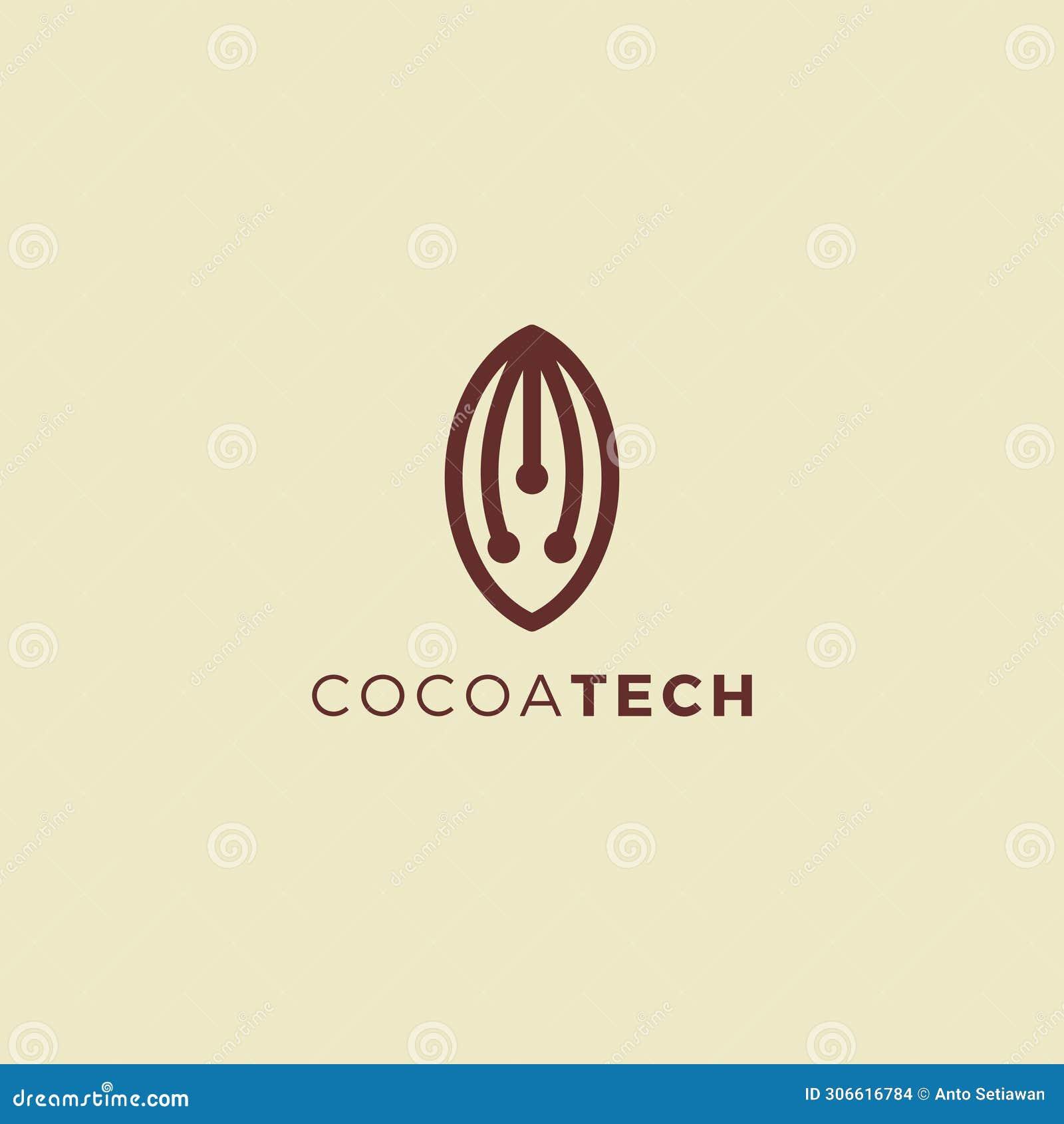 Cocoa Tech Logo Simple and Modern Design Stock Vector - Illustration of ...