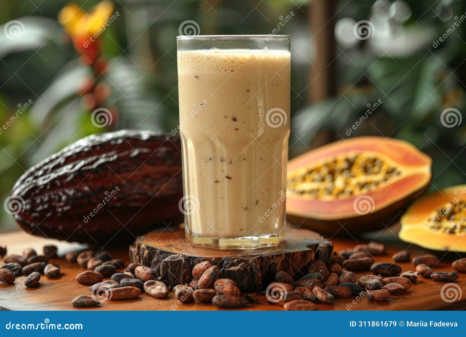Cocoa Water is a New Trend among Alternative Drinks. Stock Image ...