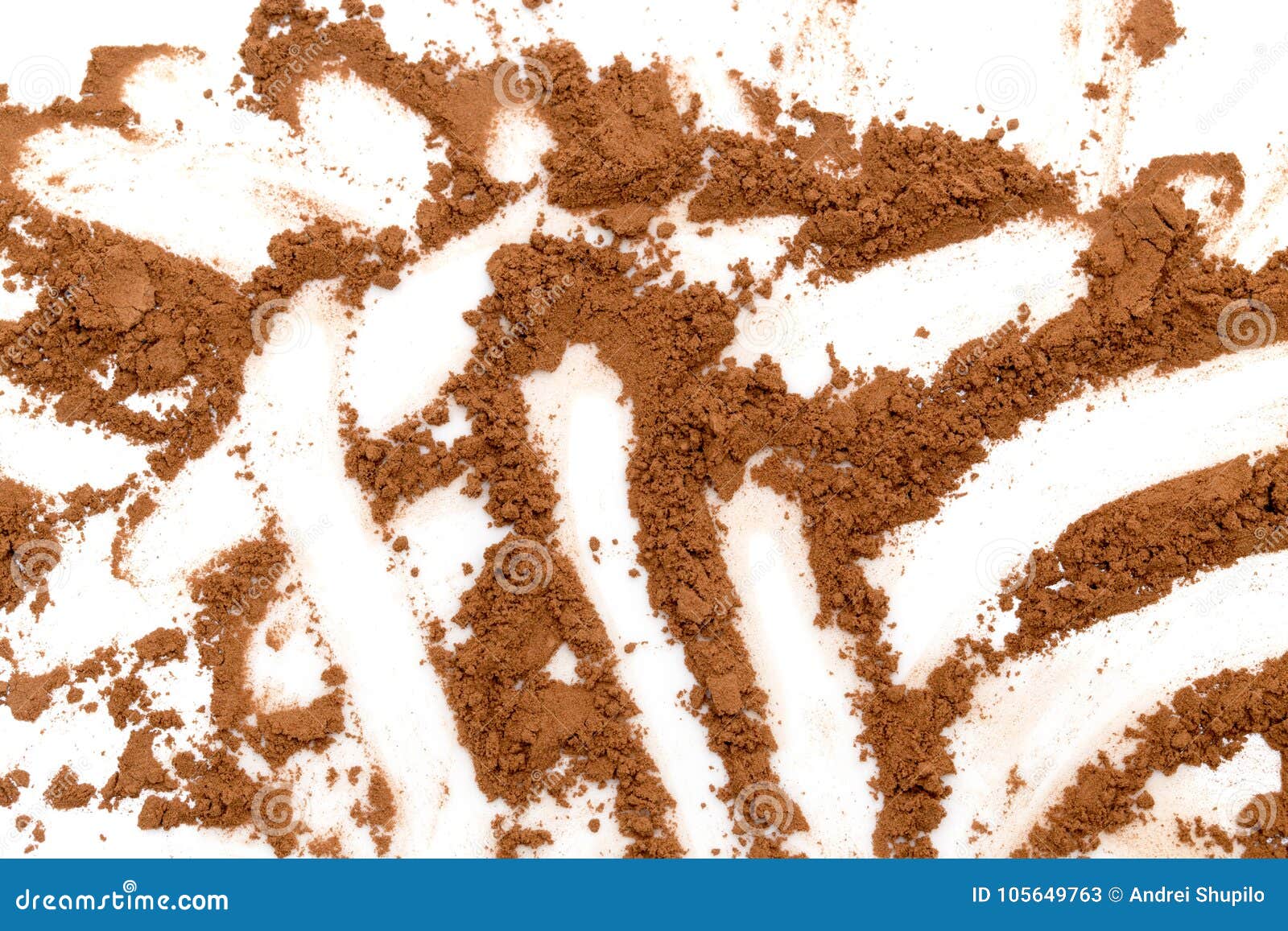 Cocoa on white background stock image. Image of heap - 105649763