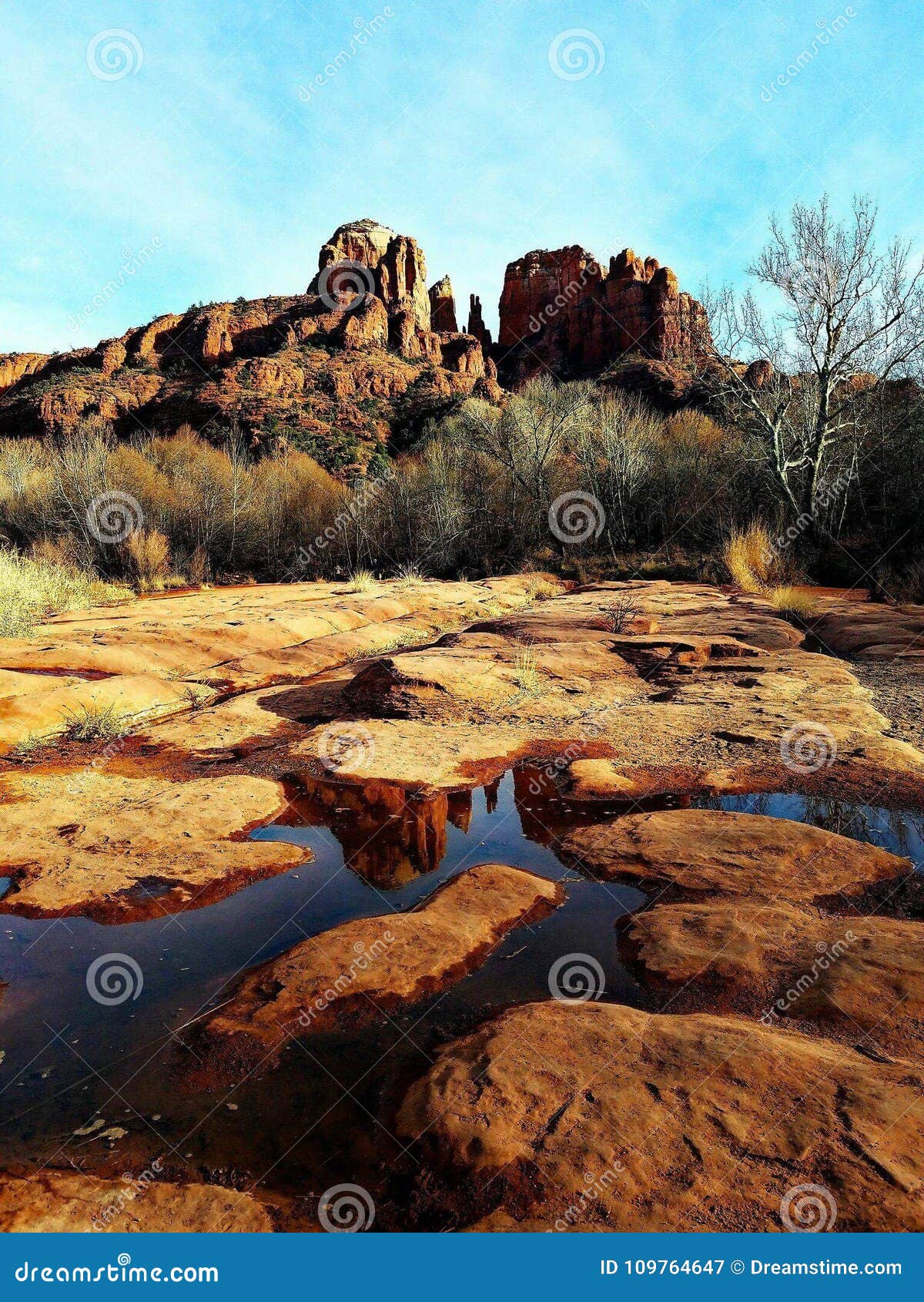 Reflection pools stock image. Image of reflection, flagstaff - 109764647