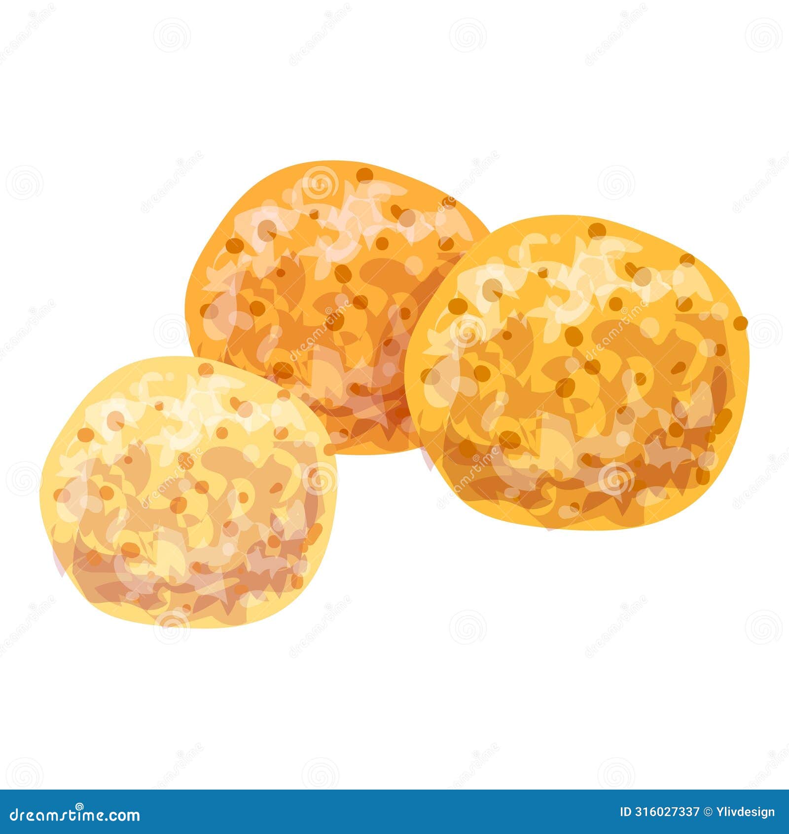 Coconut Balls Icon Cartoon Vector. Candy Dessert Stock Vector ...