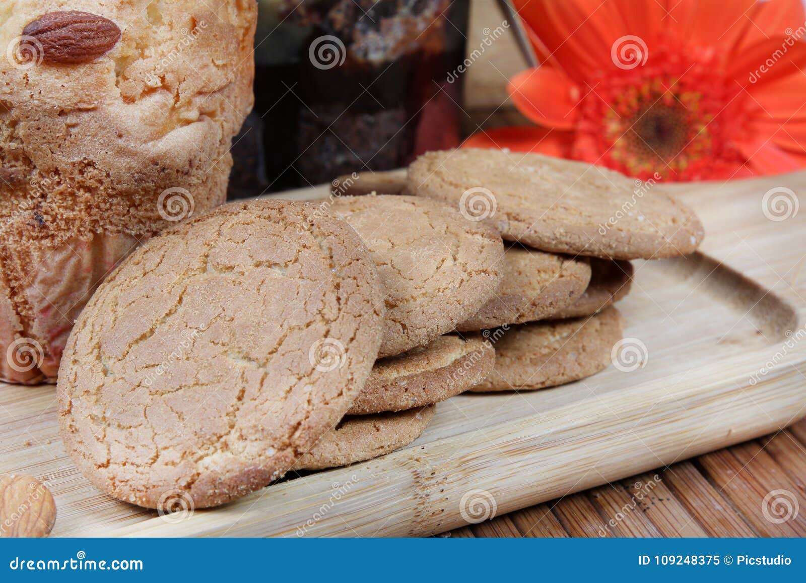 Coconut biscuits stock image. Image of baked, sweet - 109248375