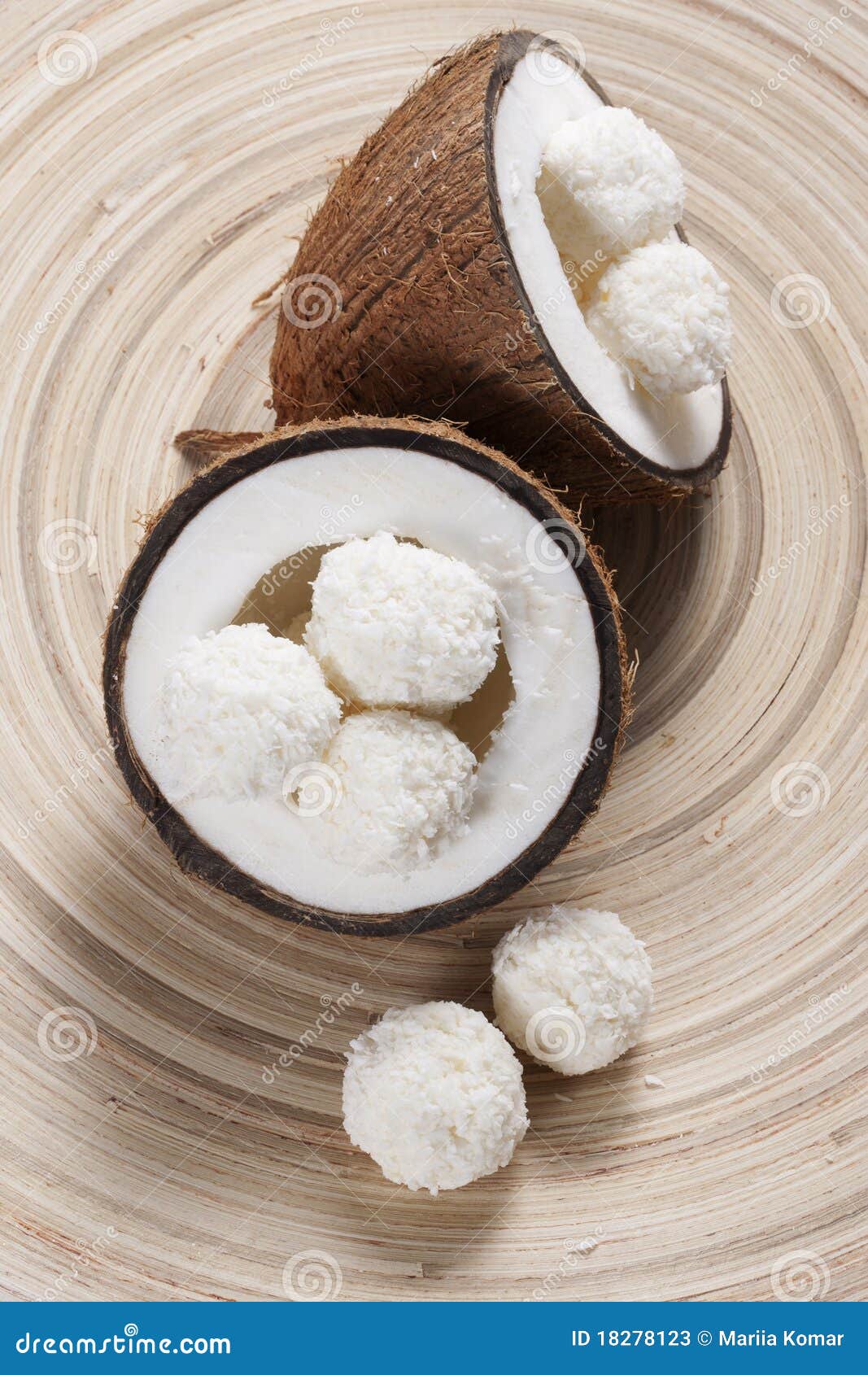 Coconut candies stock image. Image of homemade, decoration - 18278123
