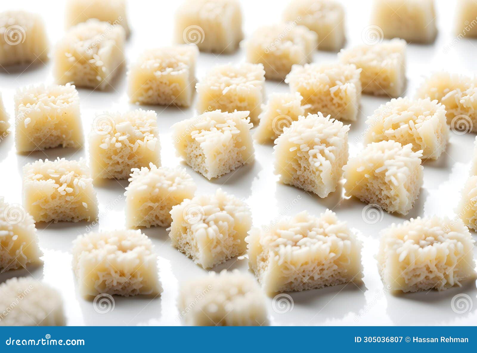 Coconut Candies Isolated on White Stock Illustration - Illustration of ...