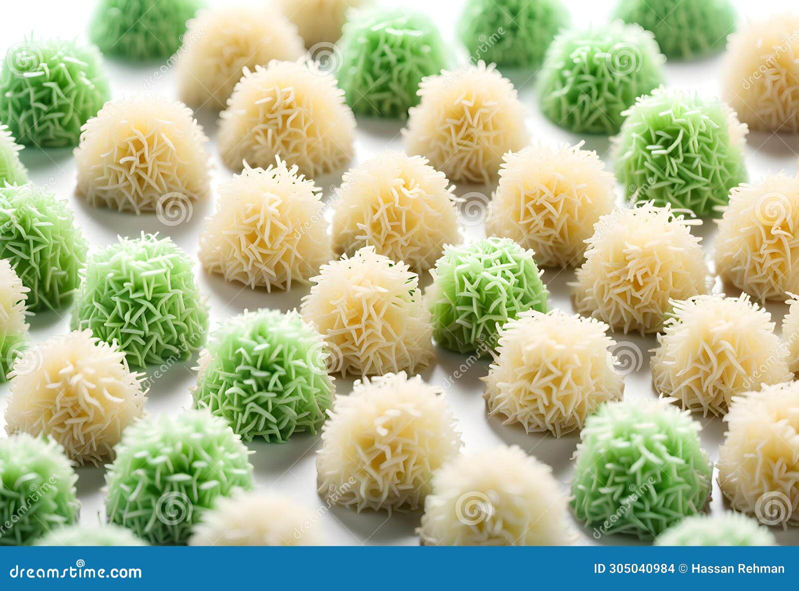 Coconut Candies Isolated on White Stock Illustration - Illustration of ...