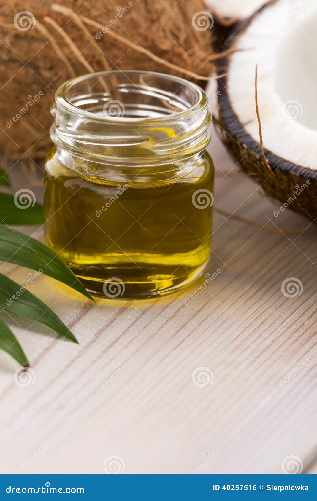 Coconut and coconut oil stock photo. Image of health - 40257516