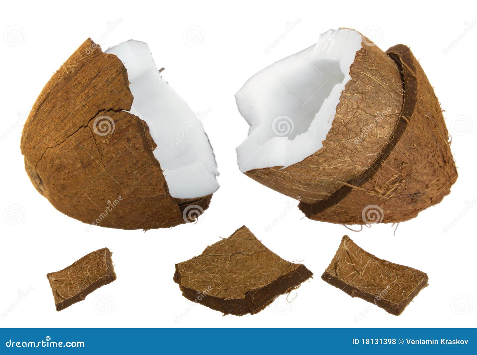 Coconut Cracked Picture. Image: 18131398