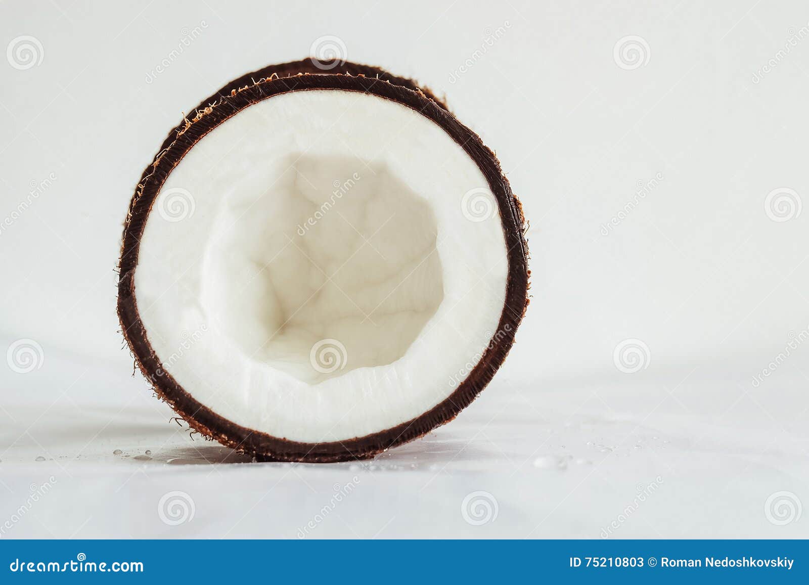 Coconut stock image. Image of halves, appetizing, cortex - 75210803