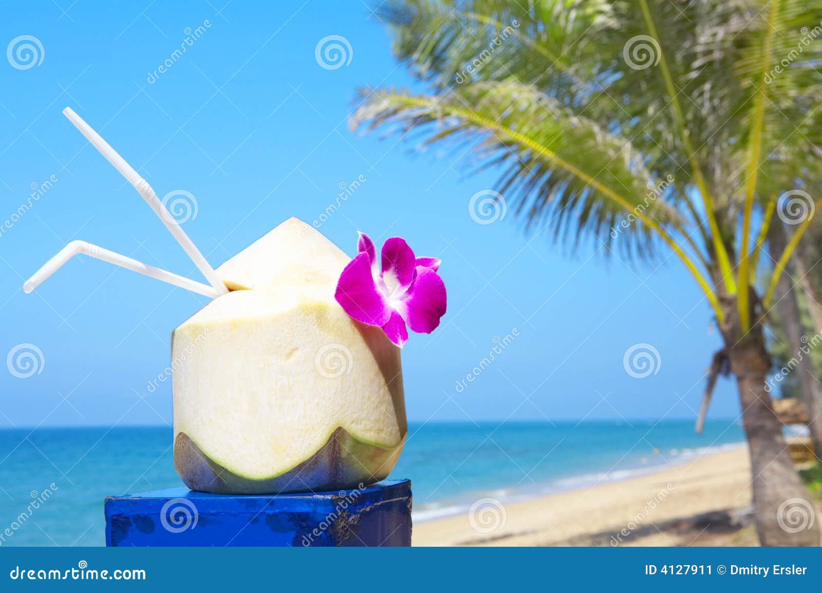 Coconut drink stock image. Image of cocos, shore, food - 4127911