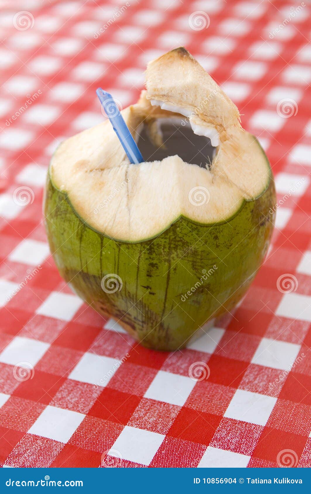 Coconut drink on a table stock photo. Image of green - 10856904