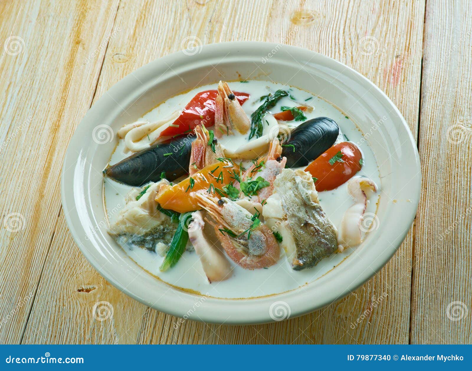 Coconut Fish Chowder stock photo. Image of asian, snapper - 79877340