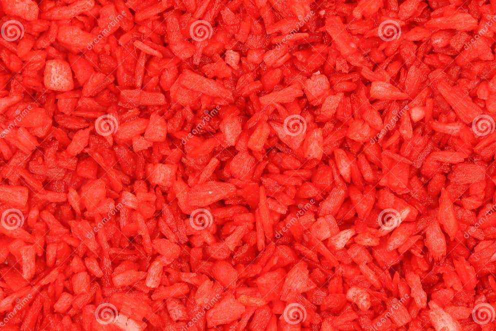 Coconut Flakes Red Background Stock Photo - Image of loose ...