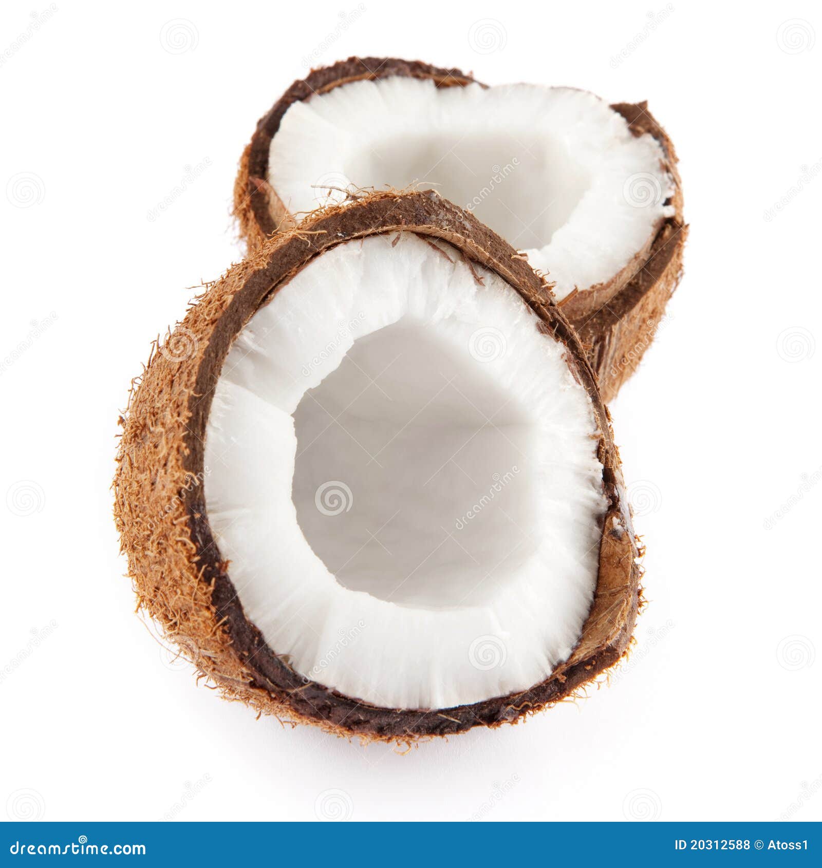 Coconut half stock photo. Image of coconut, details, exotic - 20312588