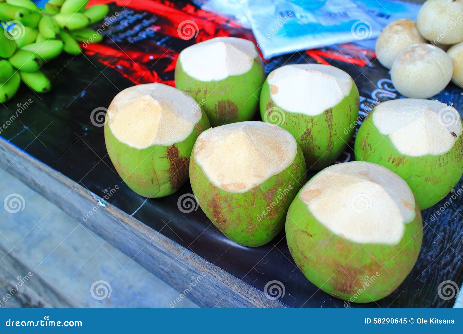 Coconut stock image. Image of coconut, market, local - 58290645