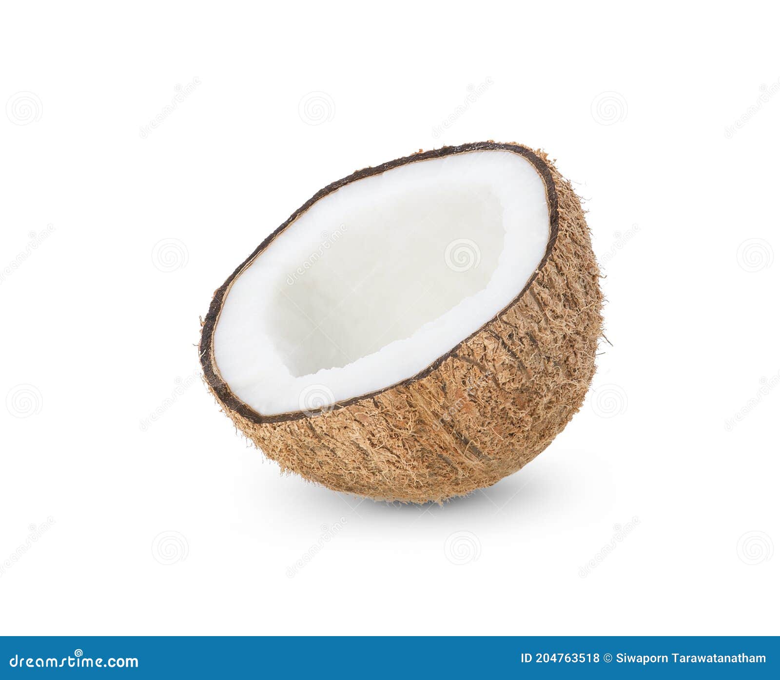 Coconut Isolated on White Background Stock Photo - Image of natural ...